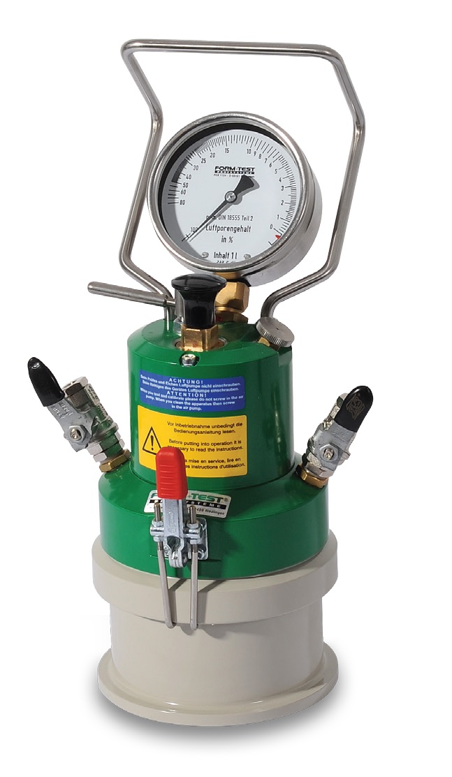 Air Entrainment Meter 0,75 Liter – Cement and concrete laboratory ...